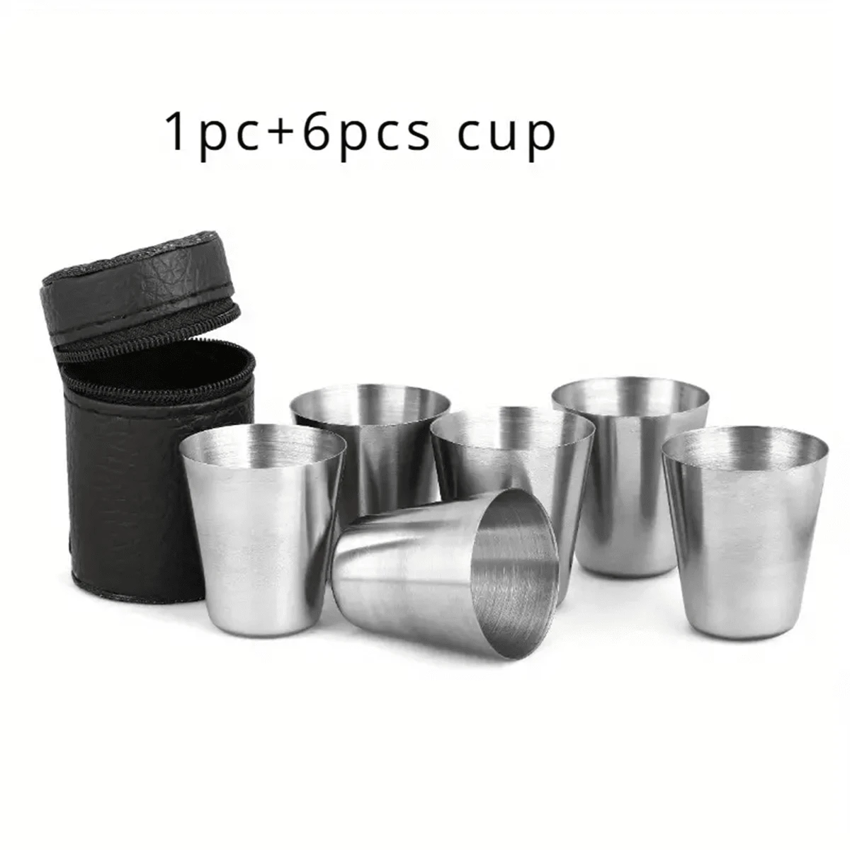 7pcs Set[Popular Choice]Stainless Steel Mini Whiskey Glasses, Small ...