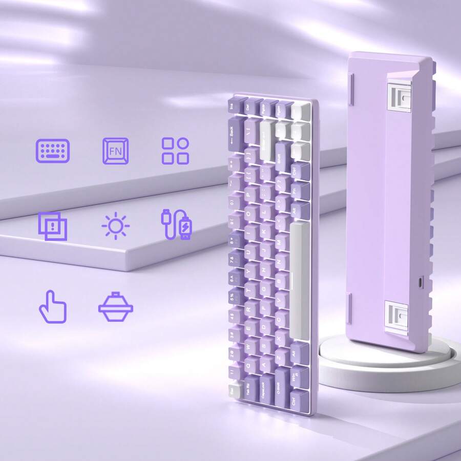 MageGee Portable 60% Mechanical Gaming Keyboard, -Box LED Backlit ...