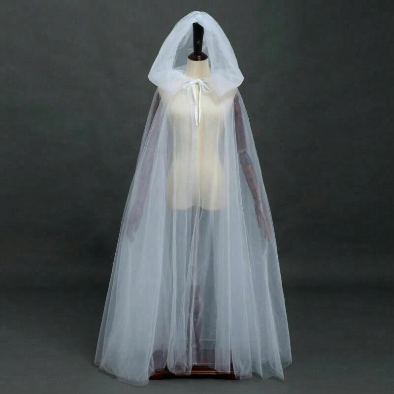 1pc Halloween Cloak Ghost Bride Shawl Witch Vampire Cosplay Show Game ...