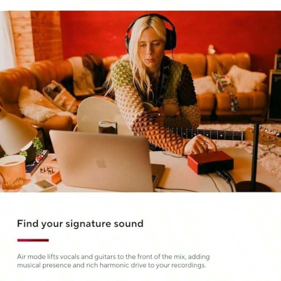 Focusrite Scarlett Solo 4th Gen USB Audio Interface For Guitarists Vocalists Producers High ...