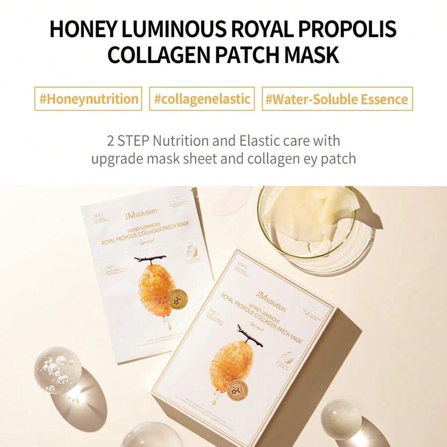 JMsolution Honey Royal Propolis Collagen Patch Mask With Premium ...