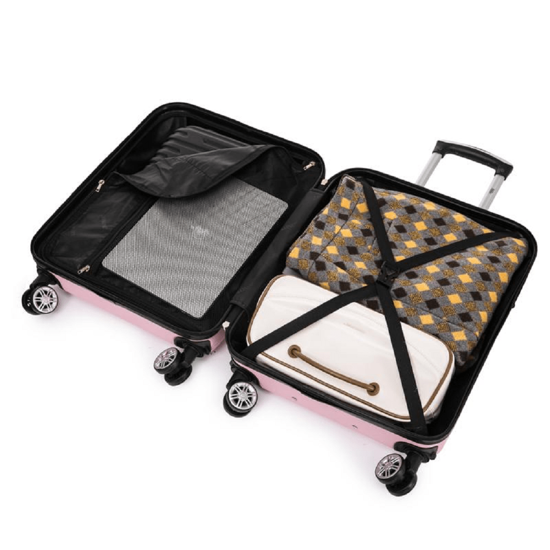 ABS Hand Luggage Suitcase 55x40x20cm 44L - Maximum Use Of Capacity - 4 ...
