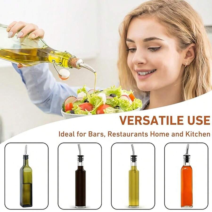 6pcs Set Of Bottle Pourers, Wine Pourer, Fast Pouring Spouts, Olive Oil ...