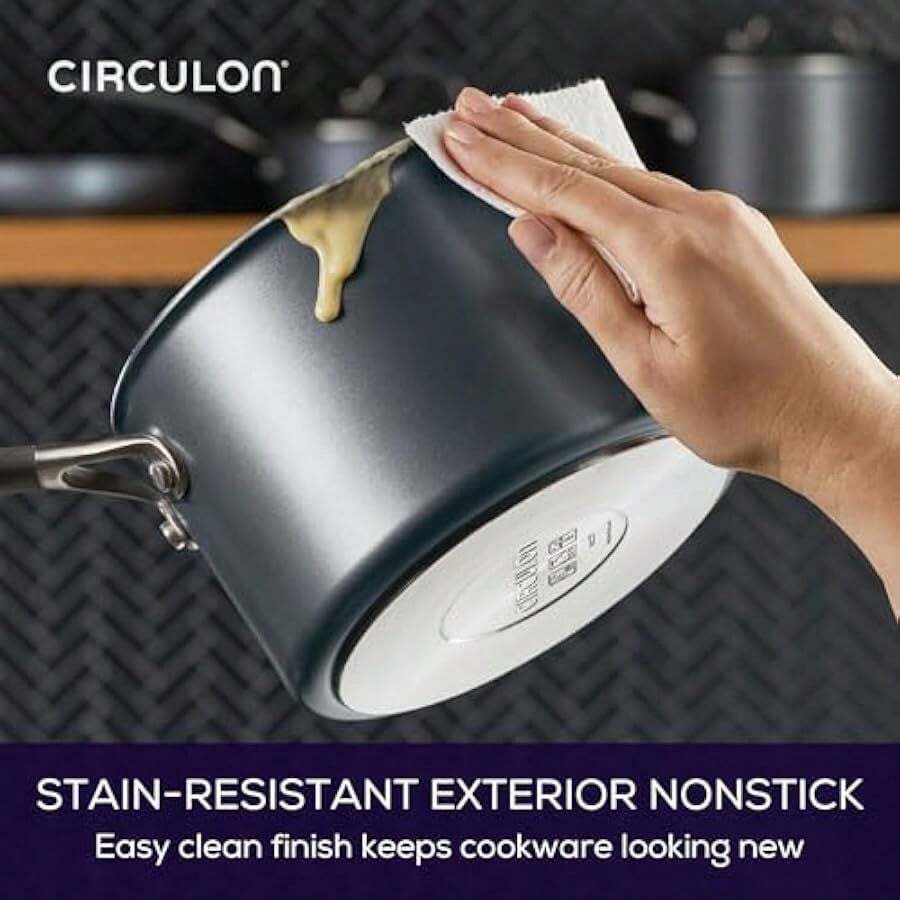 Scratch Defense Saucepan Set Induction Non Stick 14cm 16cm 18cm Dishwasher Oven Safe Cookware ...