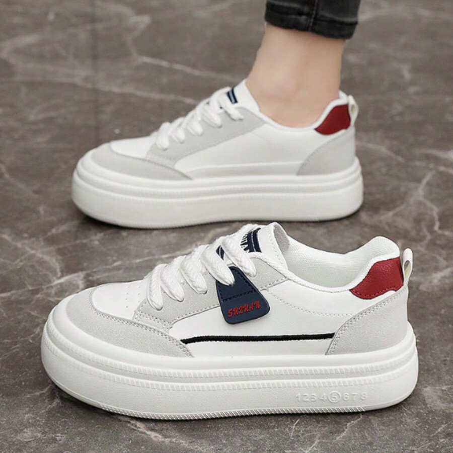 K3701 New Breathable Sneakers, Platform Thin-Sole Casual Abrasion ...