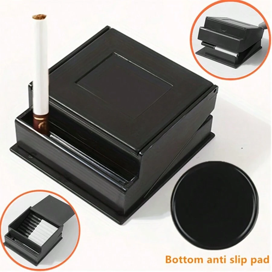 Black Desktop Cigarette Case, Automatic Cigarette Ejection, Crush ...