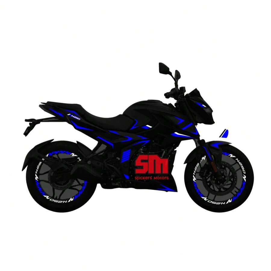 Pulsar N250 Stickers Kit Reflective Stickers For Wheel Rims And Caps ...