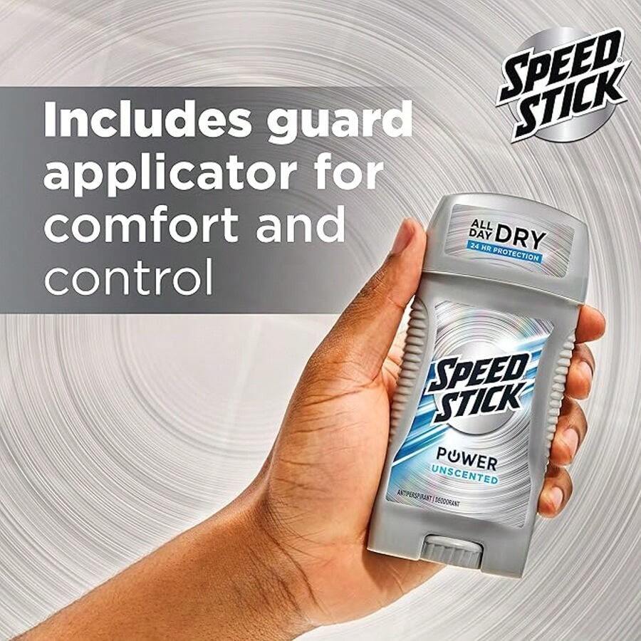 colgate Speed Stick Power Antiperspirant Deodorant For Men, Unscented 3 ...