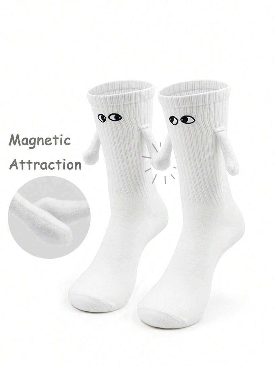 1 Pair Of Magnetic Socks For Couples, Including Mid Leg Socks, Hand ...