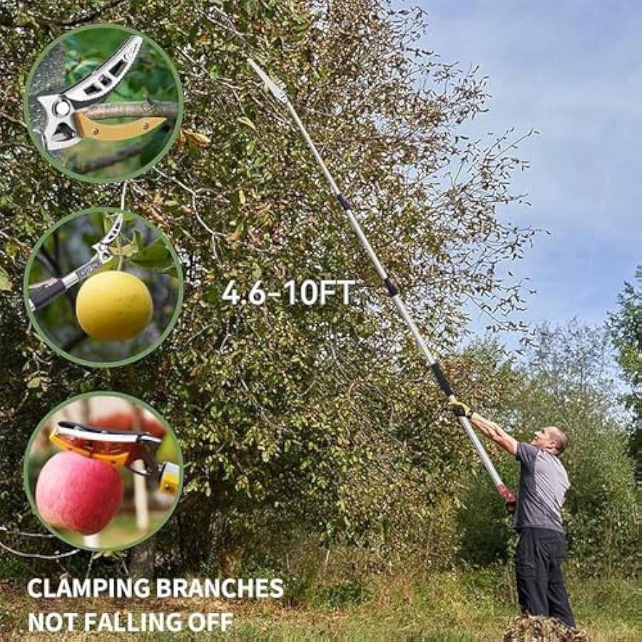 1.4-3m Extendable Long Reach Pruner FLORA GUARD Telescopic Fruit Picker ...