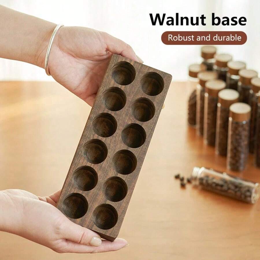 Coffee Beans Storage Container Tube Display Rack Tea Bottle Glass ...