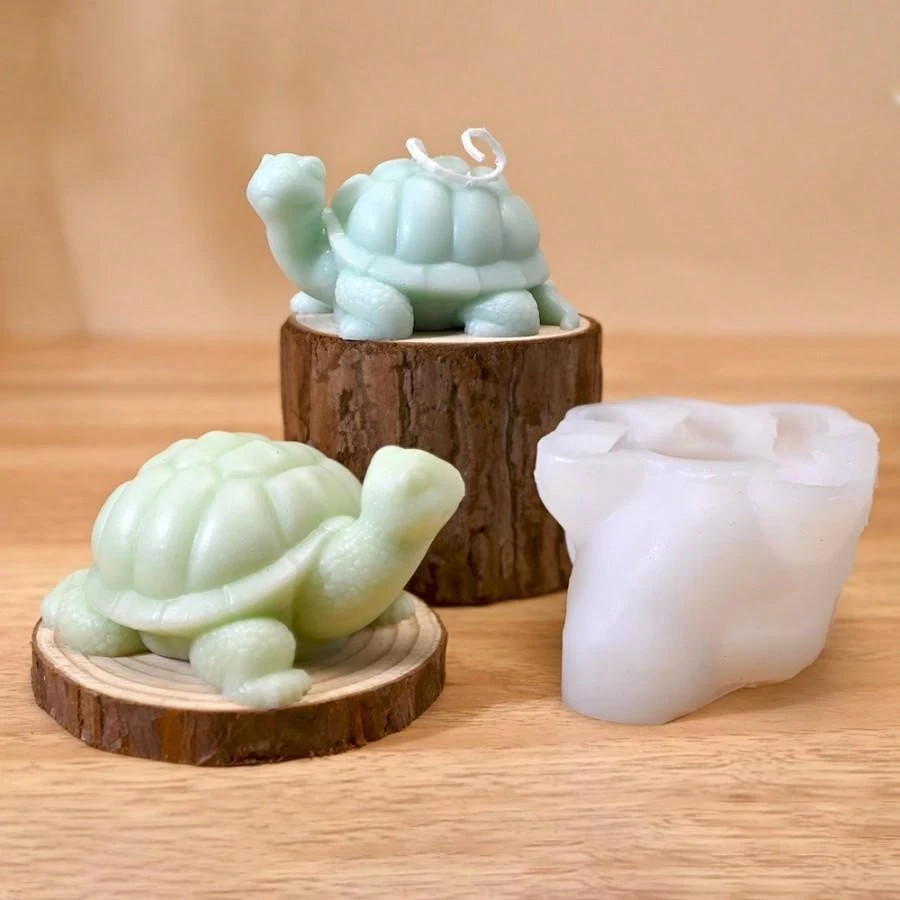 3D Animal Turtle Silicone Candle Mold, DIY Epoxy Resin Sea Turtle ...