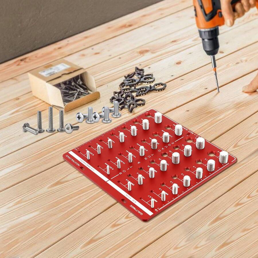 Nut And Bolt Thread Checker, Thread Identifier Gauge Inch And Metric ...