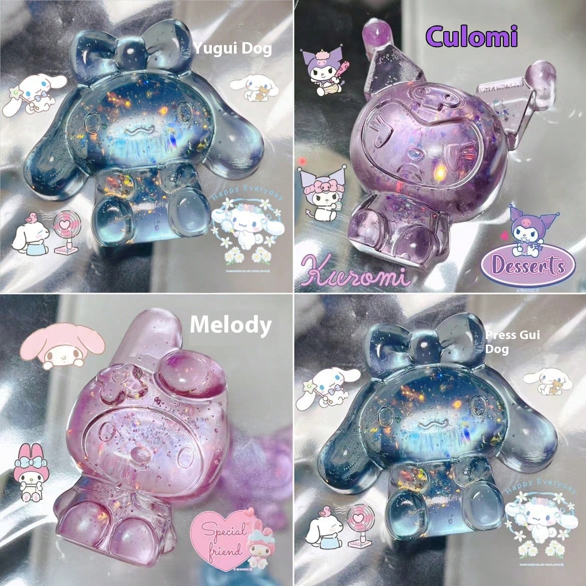 Sanrio 1pc Sanrio Stress Relief Squeezy Jello Wax Squeeze Toy for Sale ...