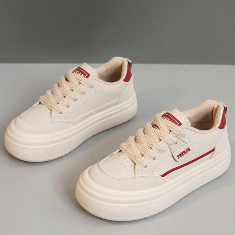 รองเท้าผ้าใบขาวระบายอากาศได้ดี K3701 ฤดูใบไม้ผลิ/ใบไม้ร่วง 2024 พื้นบาง ...