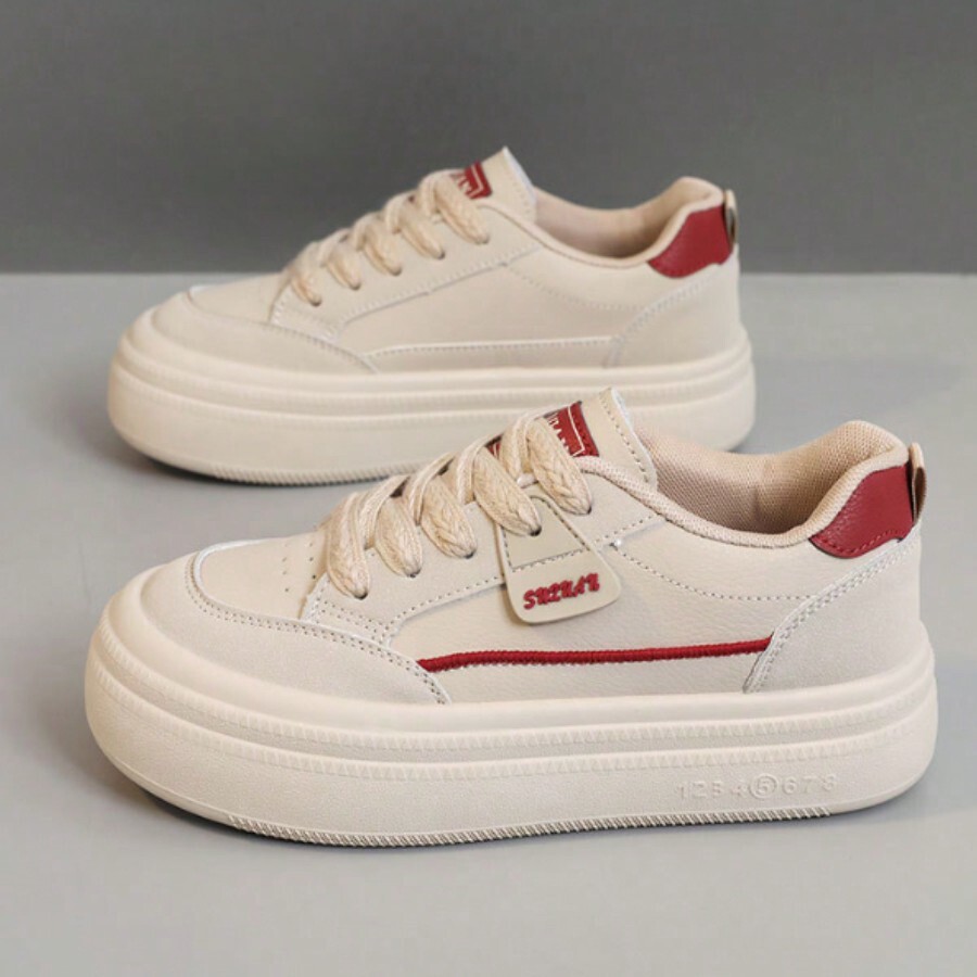 รองเท้าผ้าใบขาวระบายอากาศได้ดี K3701 ฤดูใบไม้ผลิ/ใบไม้ร่วง 2024 พื้นบาง ...