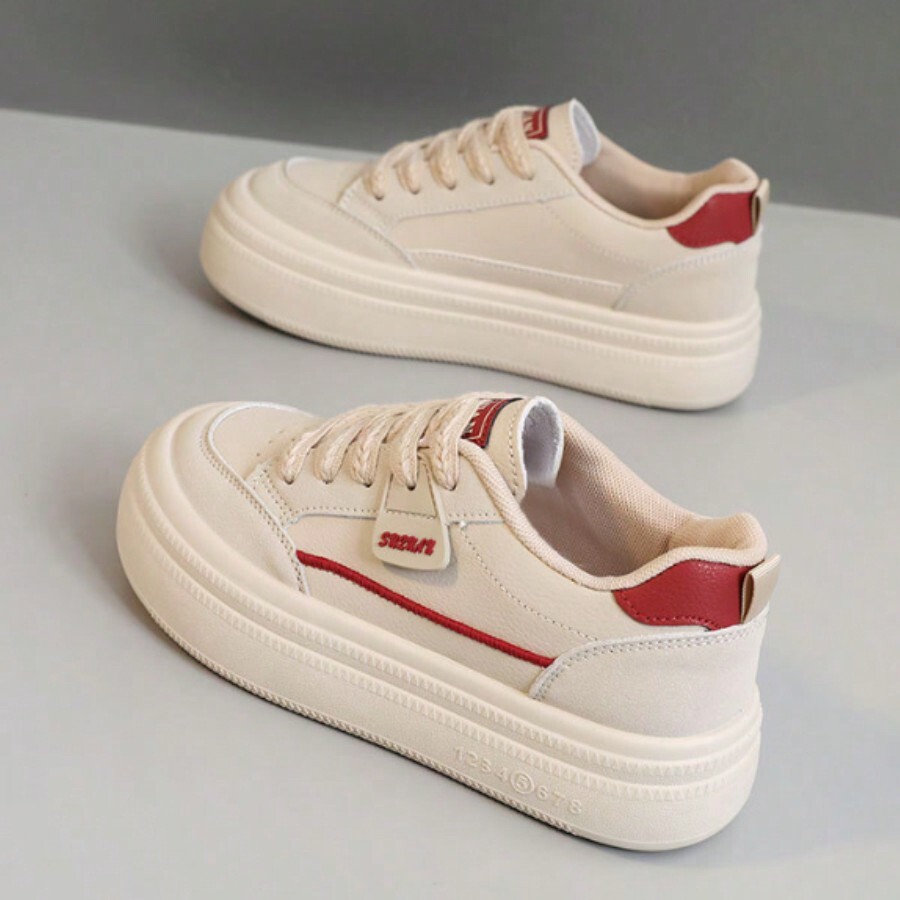 รองเท้าผ้าใบขาวระบายอากาศได้ดี K3701 ฤดูใบไม้ผลิ/ใบไม้ร่วง 2024 พื้นบาง ...