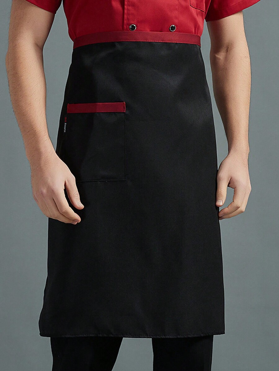 Tablier de chef unisexe de 26*26 pouces, tablier de travail en demi ...