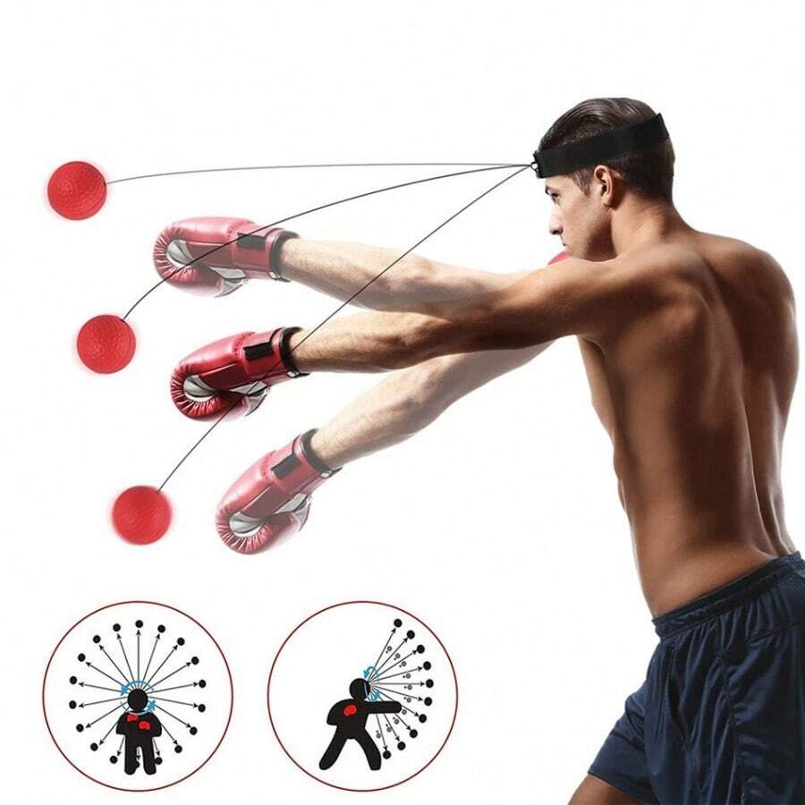 1set Head Mounted Boxing Speed Ball Combat Training Sanda Venting ...