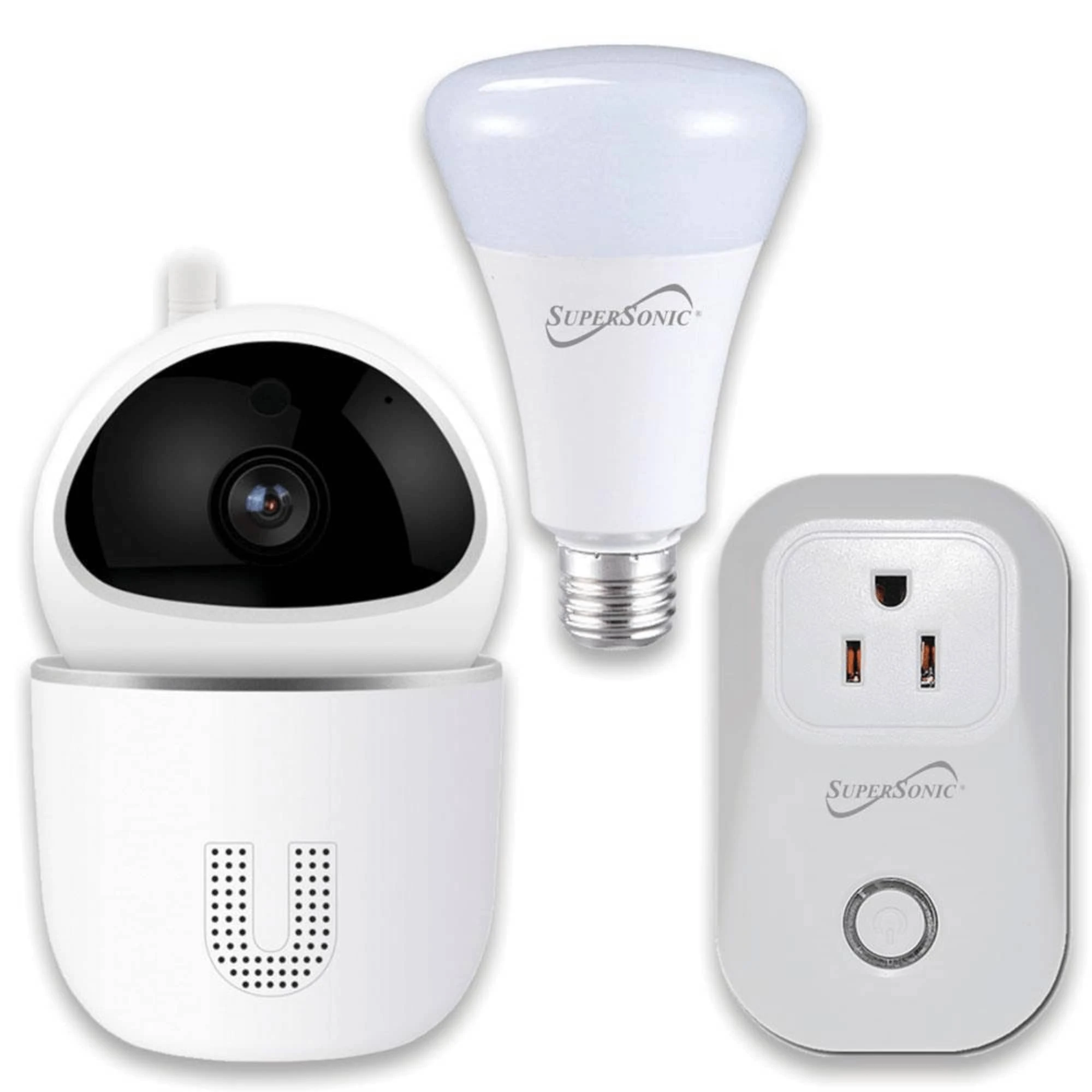 Supersonic 3-Pc. Smart Home Starter Kit With WiFi-Enabled: HD Camera ...