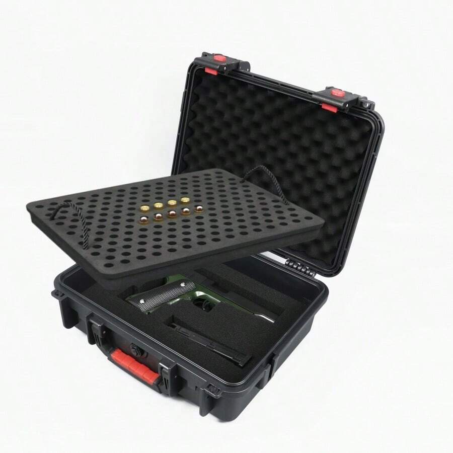 Secure Handgun And Storage Box - Holds 9mm Bullets, Capacity Of 183 ...