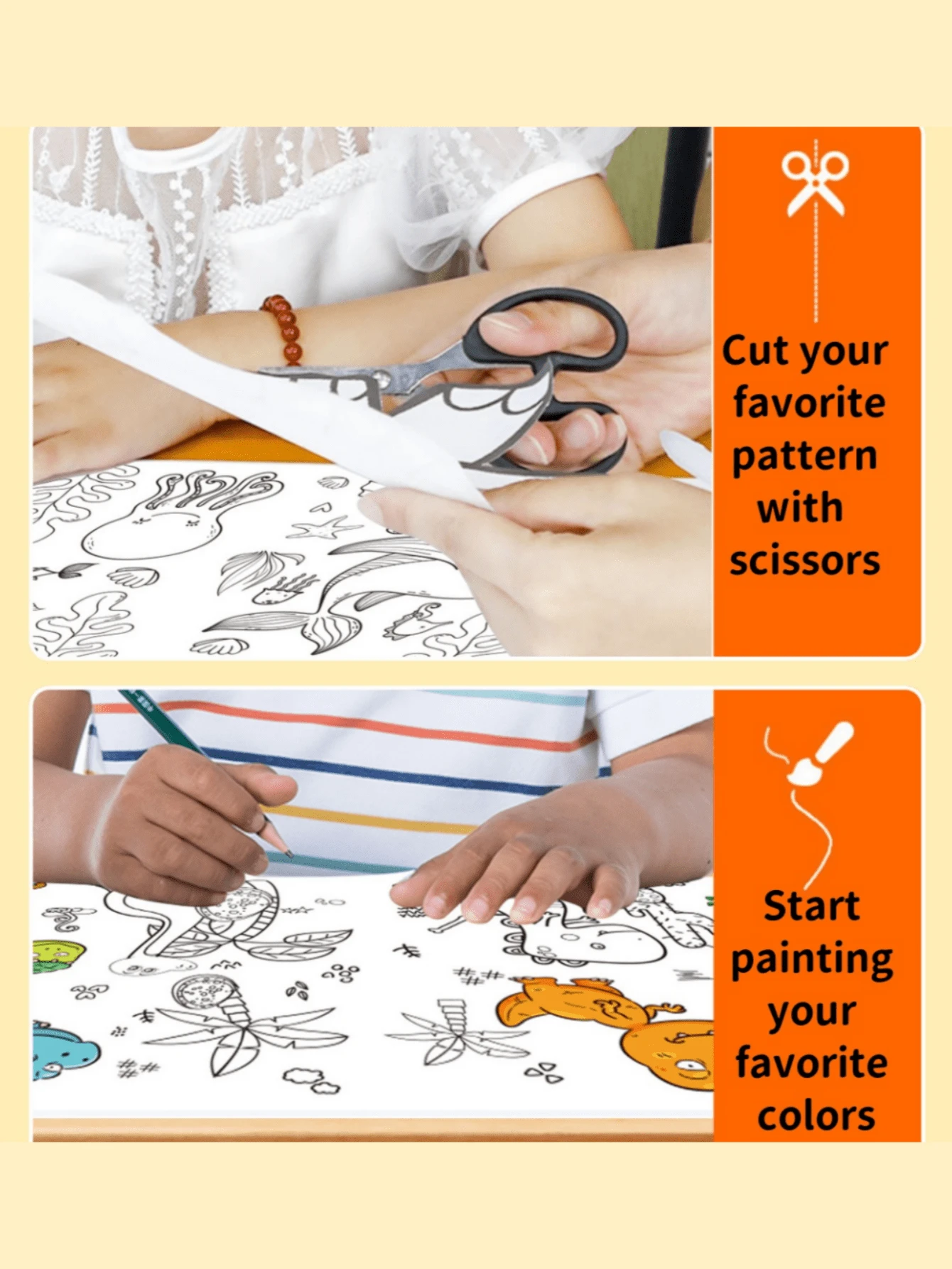 1pc Graffiti Coloring Scroll, 90cm/3M/6M/12M Painting Paper, Coloring ...