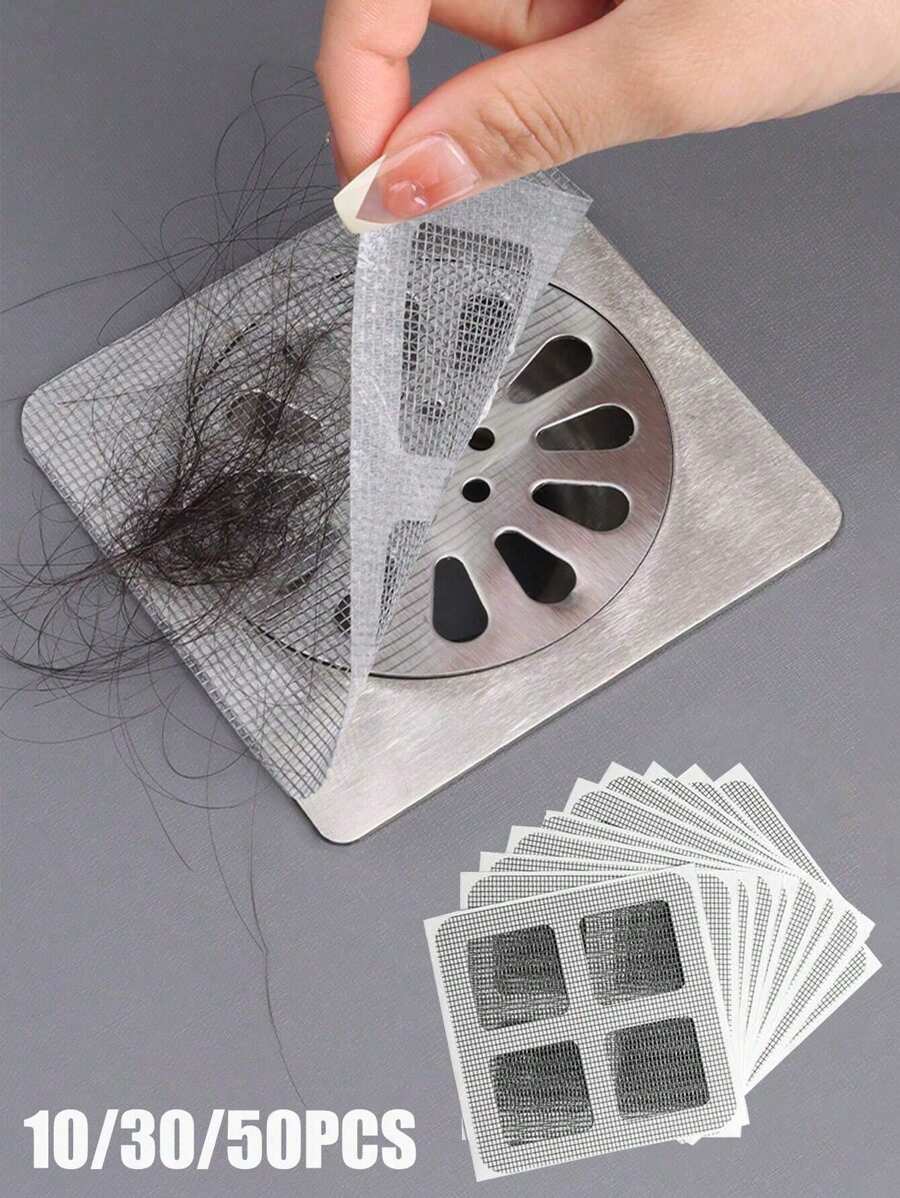 10/30/50/60/100pcs Premium Disposable Sewer Filters, Effective Hair ...