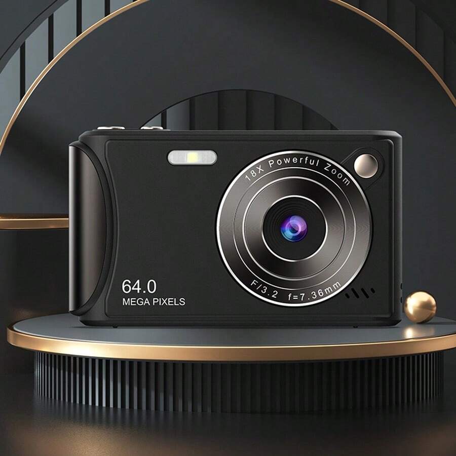 Auto Focus 64MP 4K Face Detection 2.4-Inch 18X Zoom 650mah Rechargeable ...