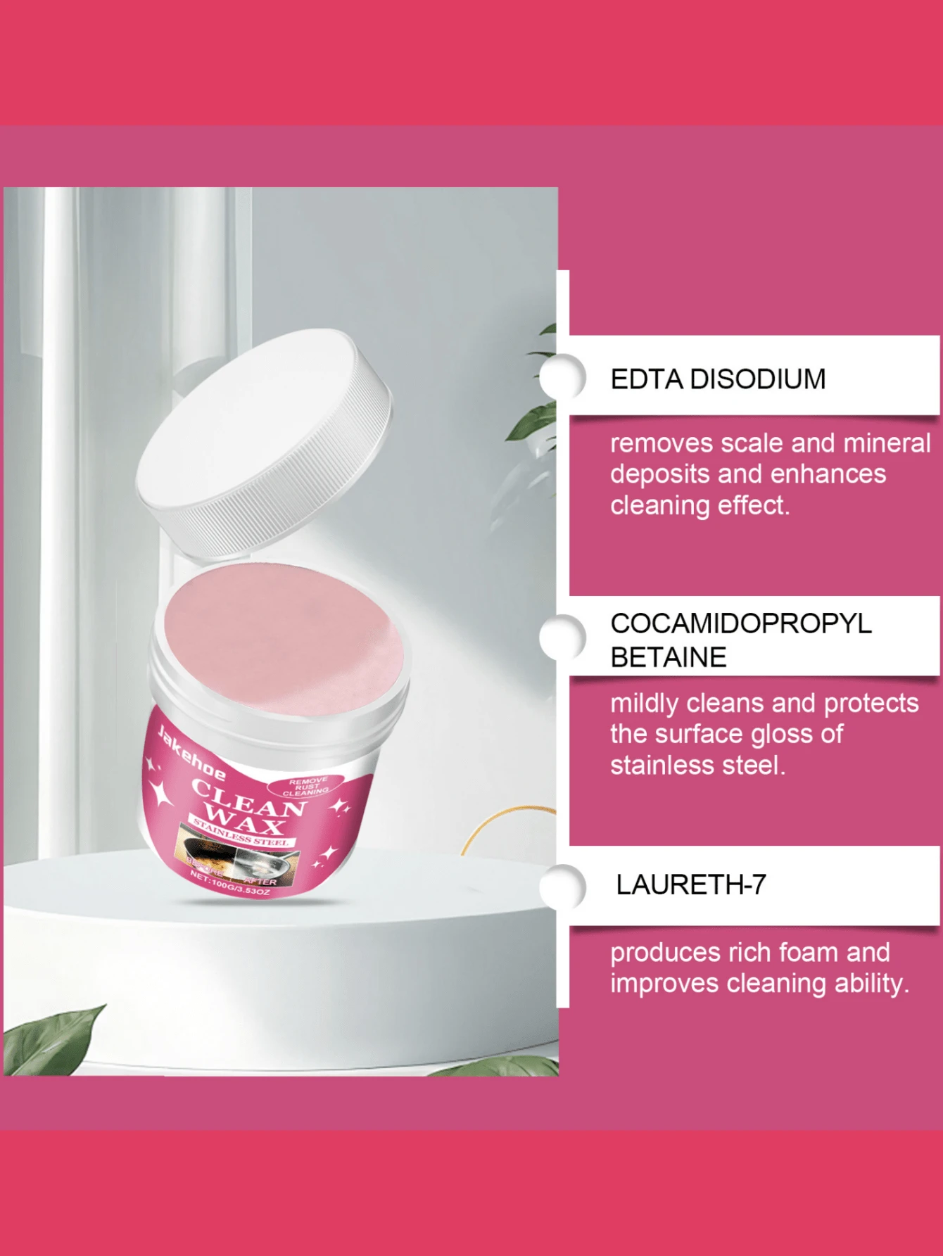 Kitchen Stainless Steel Cleaning Cream Pot Bottom Burn Mark Polishing ...