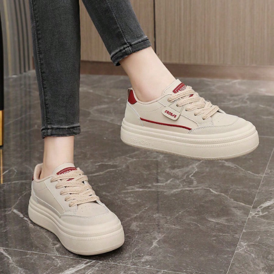 K3701 New Breathable Sneakers, Platform Thin-Sole Casual Abrasion ...