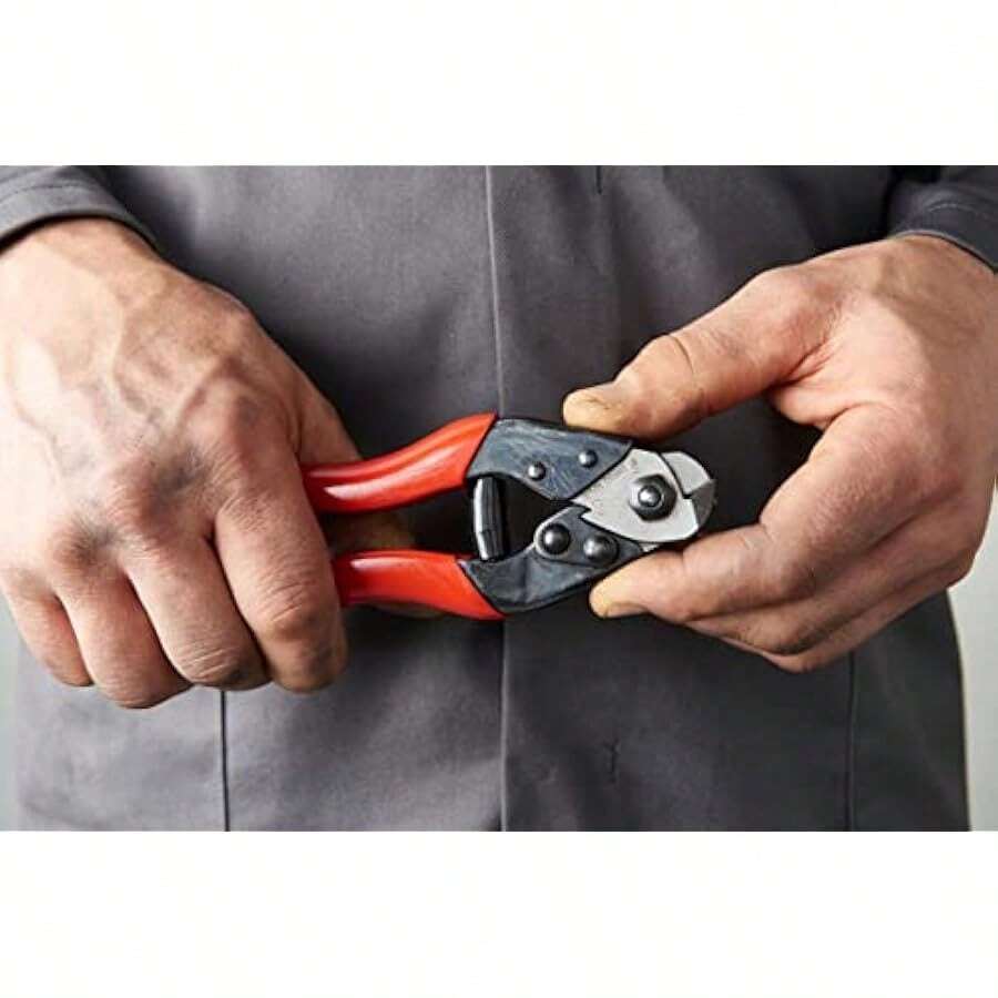 Felco Wire Cutter Model C7 One Handed Operation Triangular Cutting System Cuts 7mm Wire Cable ...