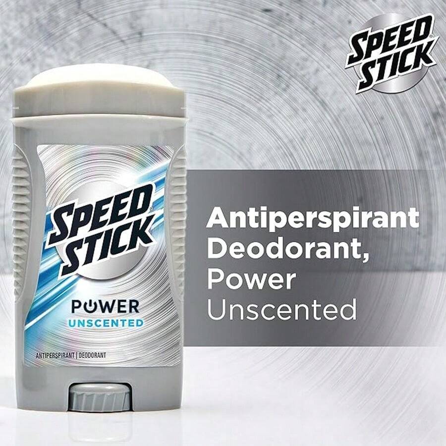 colgate Speed Stick Power Antiperspirant Deodorant For Men, Unscented 3 ...