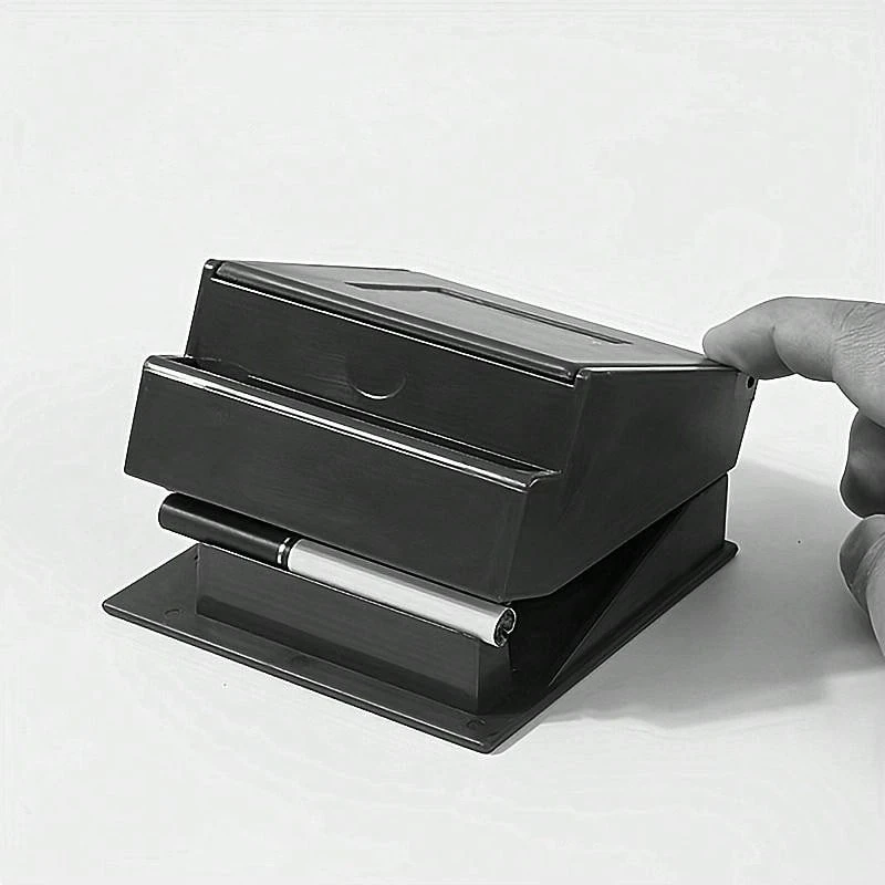 Black Desktop Cigarette Case, Automatic Cigarette Ejection, Crush ...