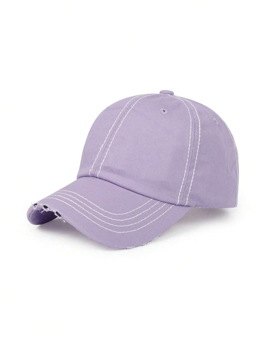 Wash With Water To Make It Old. Soft Top Solid Color Baseball Cap ...