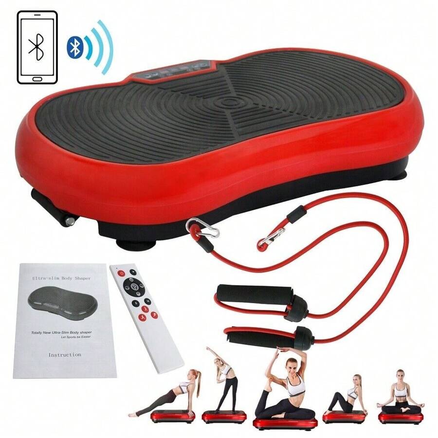 Vibration Plate Fitness Platform Exercise Machine Full Body With Remote ...