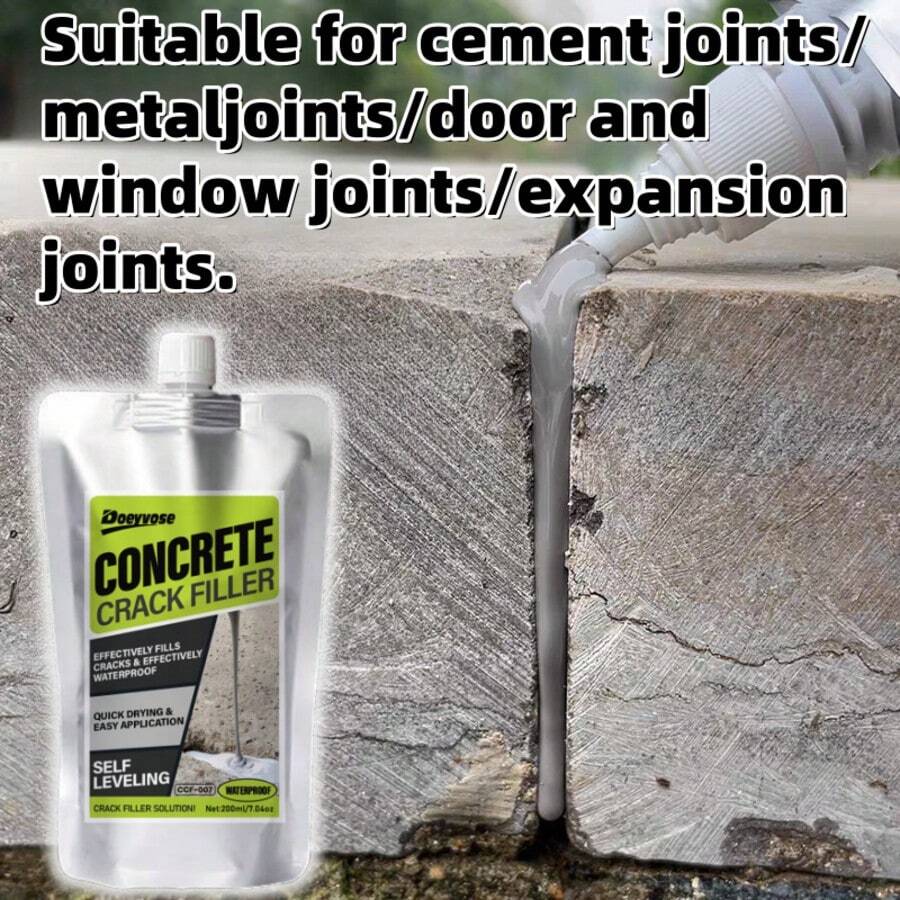 Doeyvose Fast Drying Waterproof Concrete Crack Repair Sealant - Weather ...