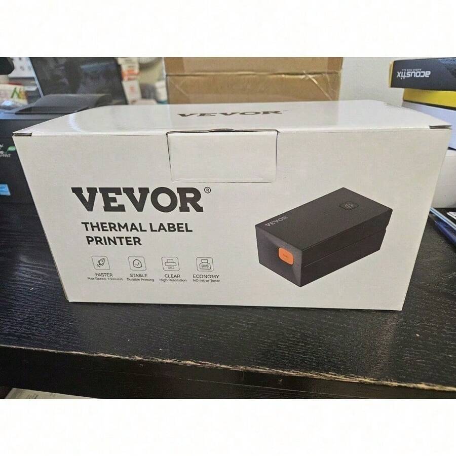 VEVOR 300DPI HD Shipping Label Printer 4X6 Thermal Label Maker USB ...