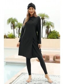 Women Burkini Swimwears Modest Swimwear Islamic Long Sleeve Full Cover ...