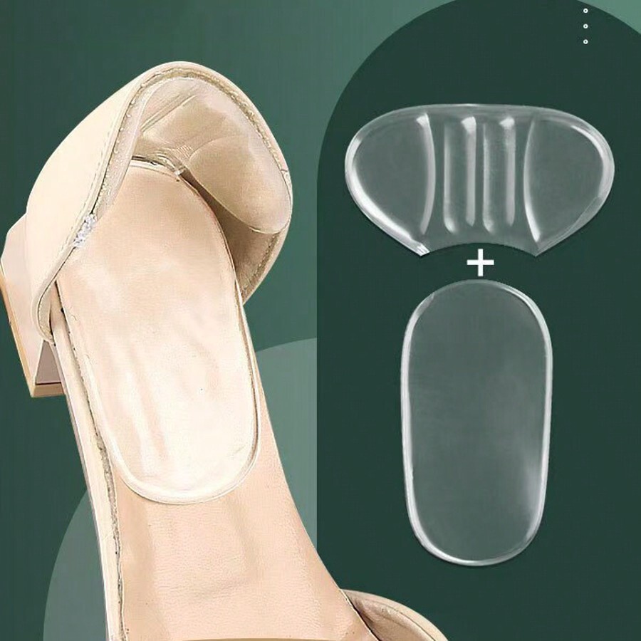 1 Pair GEL Heel Grips, Dual-Layer Soft Shock Absorbing Anti-Friction ...