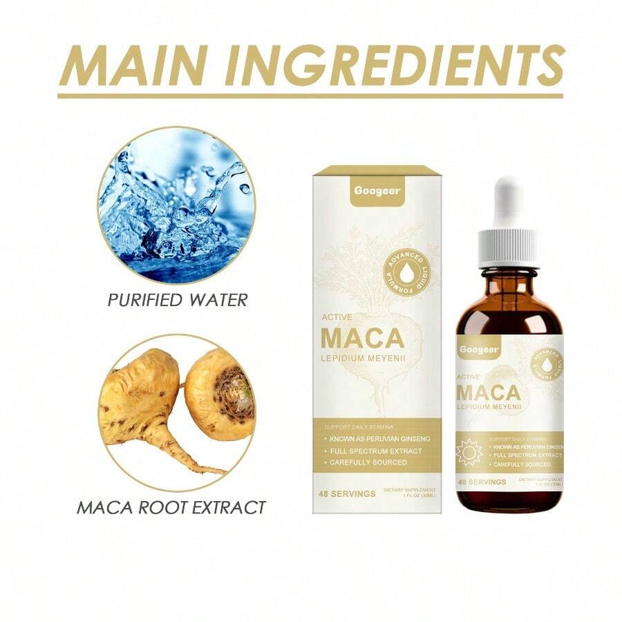 Googeer Active Maca Drops. Googeer Active Maca Drops 30ml | SHEIN Brasil