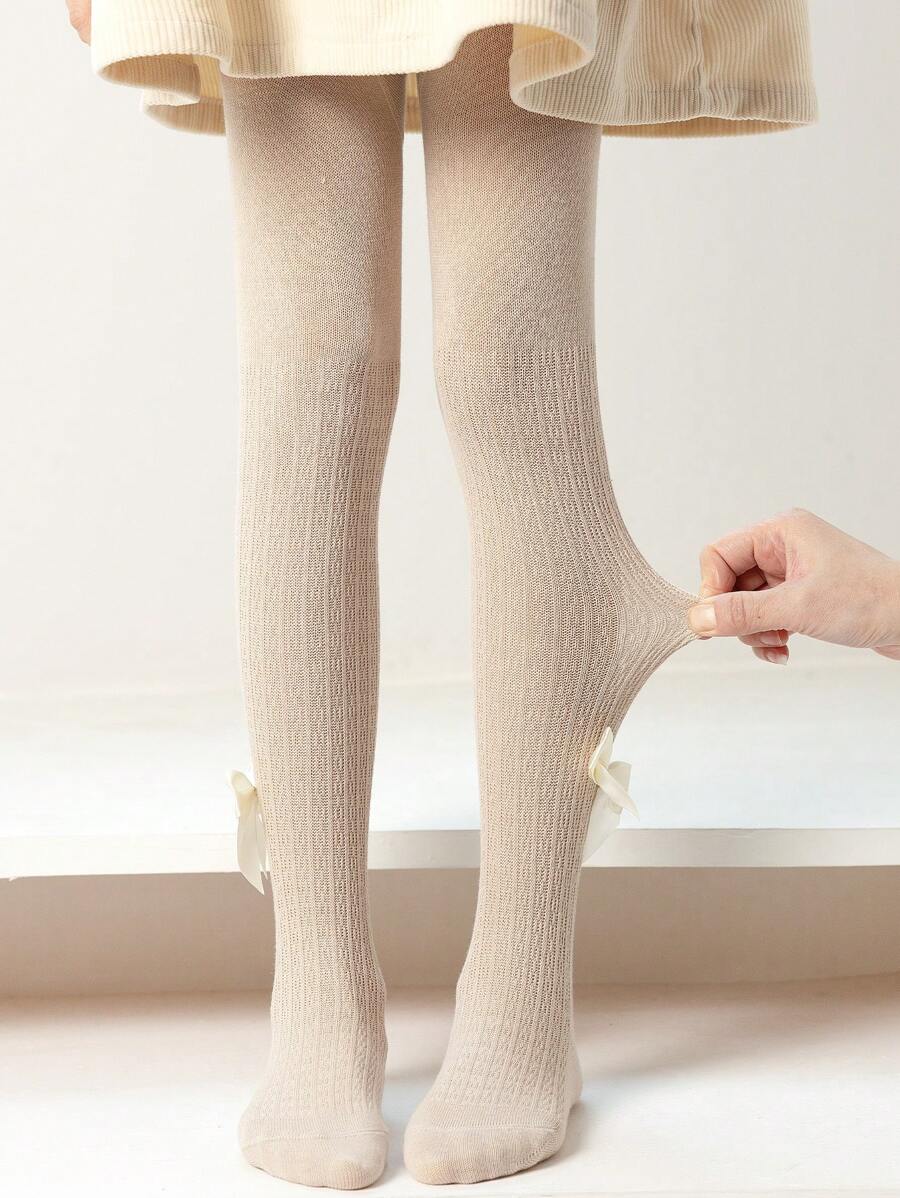 1 Par de Collants Brancos para Meninas Primavera/Verão, Meia-calça Fina ...