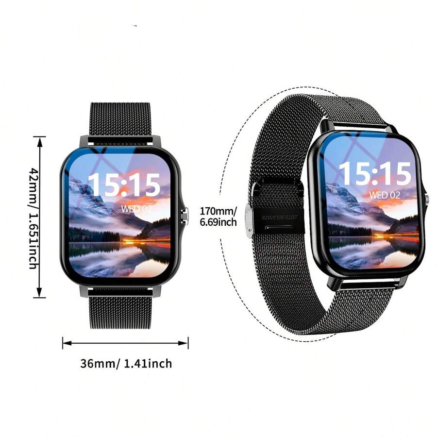 New 2025 Hot 1.85" Full Screen High-Definition Touch Smart Watch, Dial ...