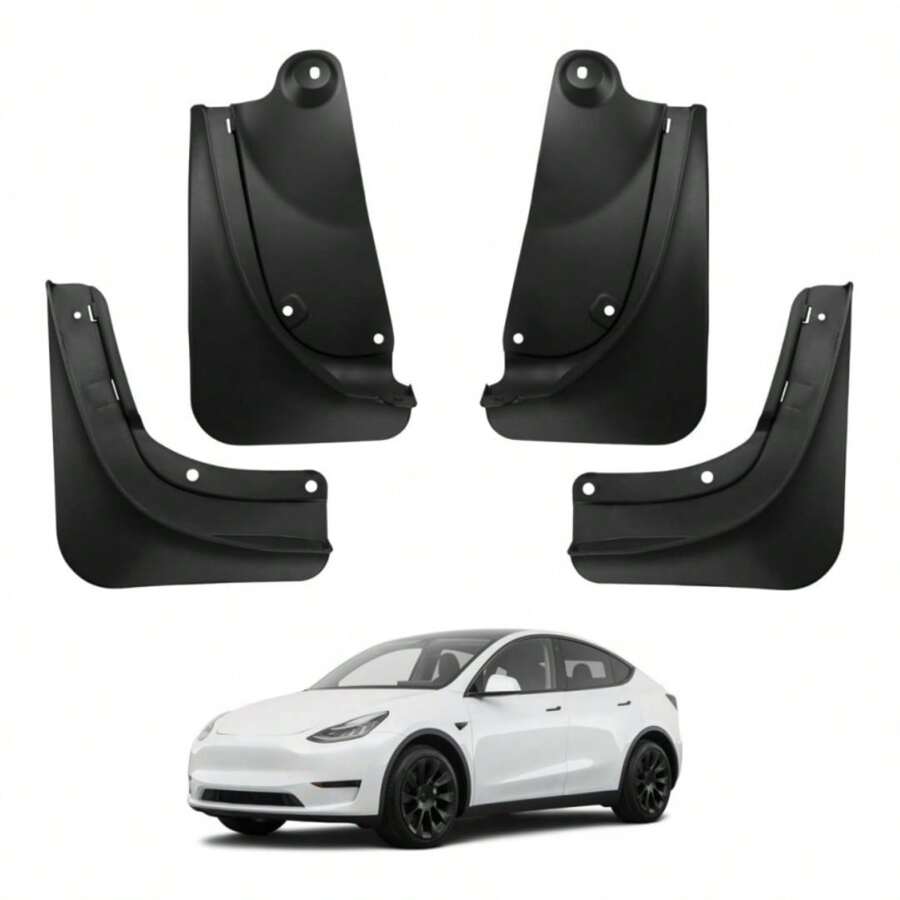 Tesla Series Mud Flaps 4pcs,Including 2020-2025 Model Y,Model 3 2024 ...