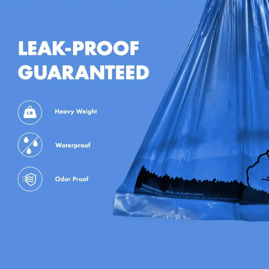 1 Silk Thick Dog Poop Bags (180 Pcs) Leakproof Thick Polyethylene Pet ...