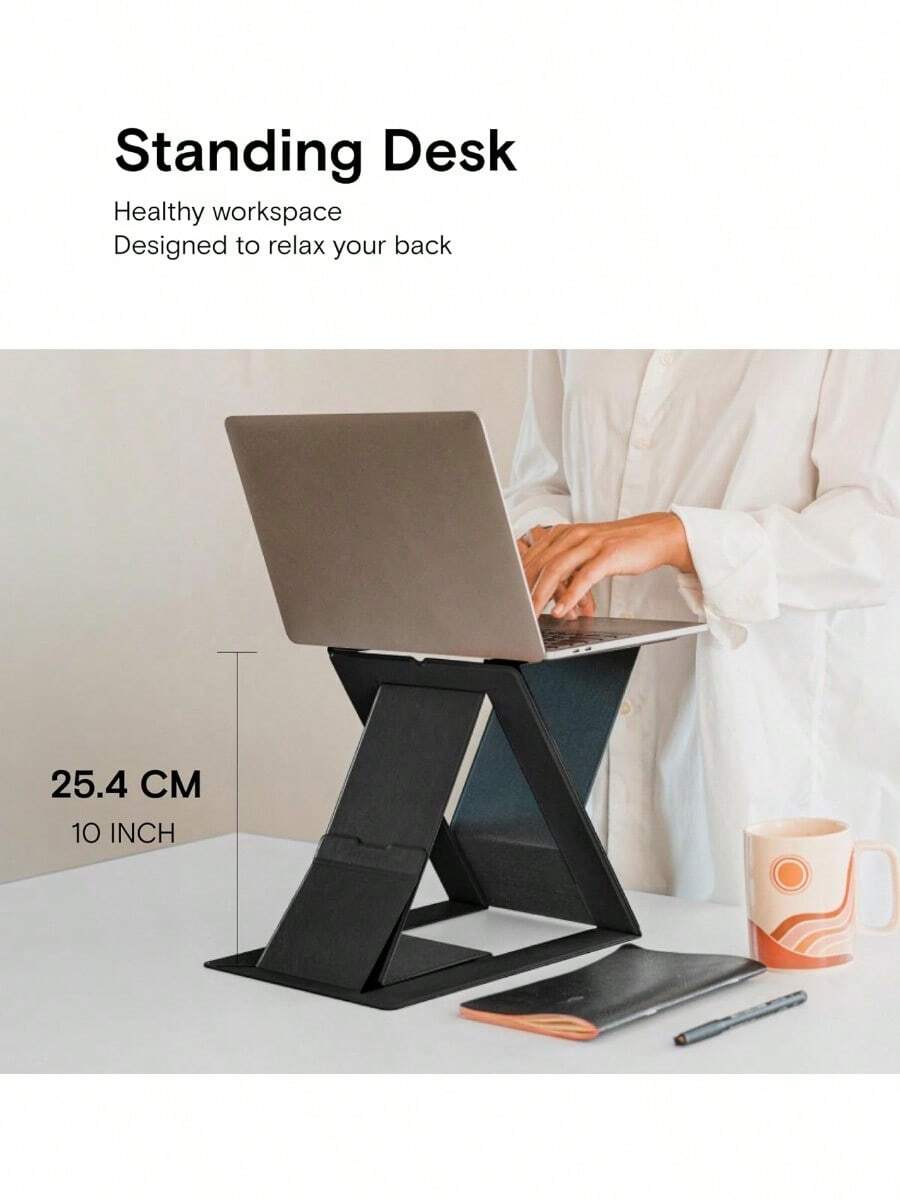 Desktop Laptop Stand, Ultra-Slim Adjustable Laptop Stand Foldable ...
