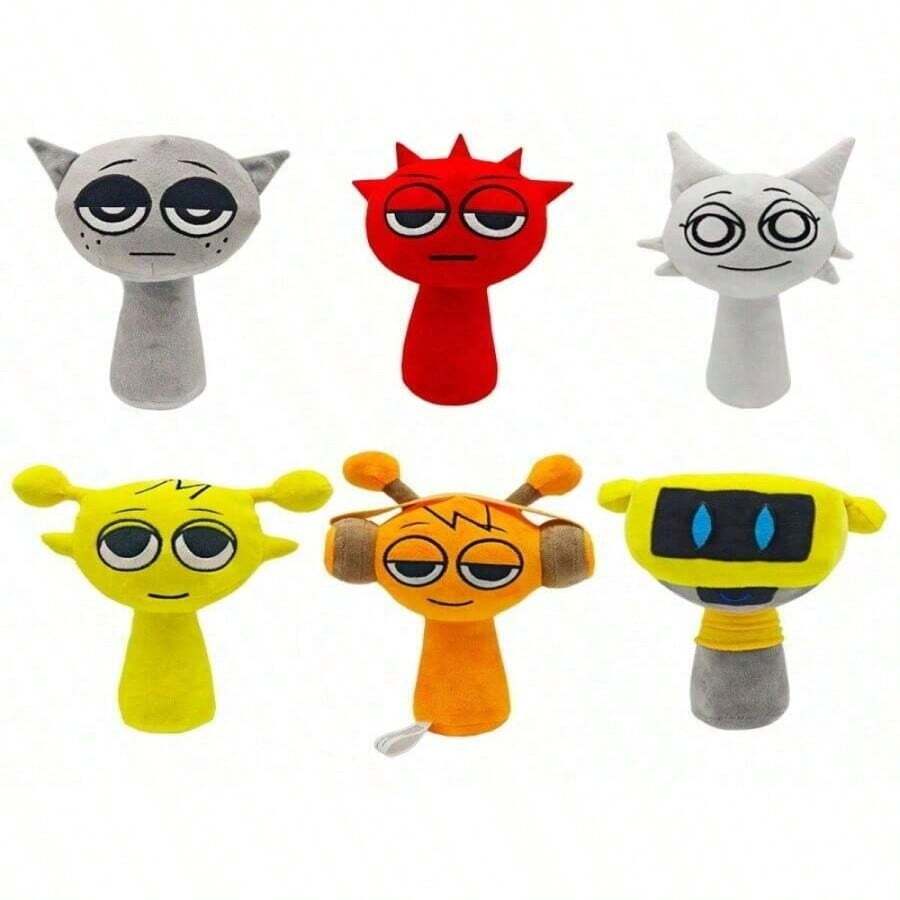 Sprunki Plush, Sprunki Game Dolls, Sprunky Wenda and Gray Plushies ...