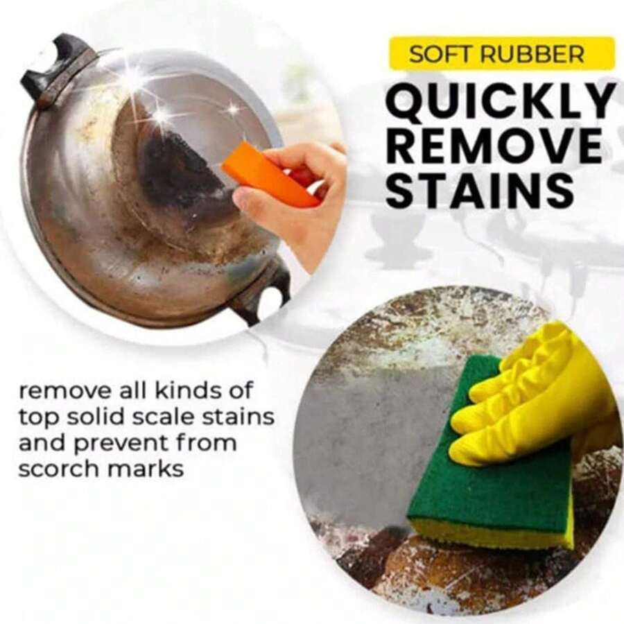 5-Piece Stainless Steel Scratch Eraser, Kitchen Magic Cleaning Eraser ...