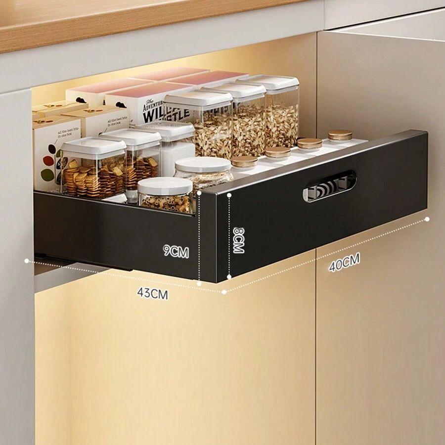 Pull Out Cabinet Organizer Heavy Duty Slide Out Drawers Attached With ...