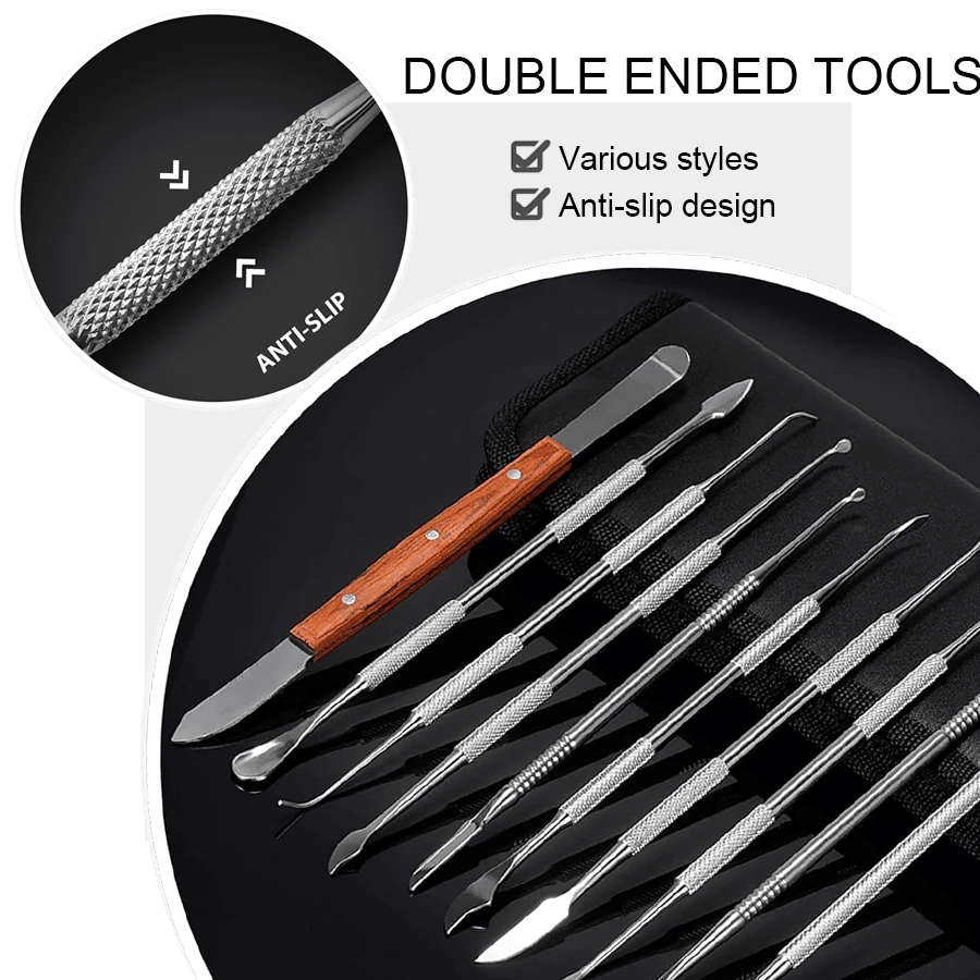 Stainless Steel Wax Carving Tools - Dental Clay Ceramic Gypsum Sculpture Carving Tool Set ...