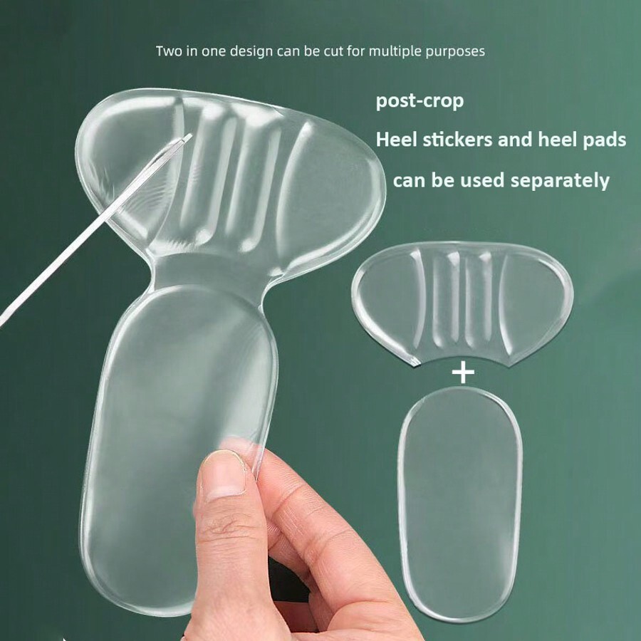 2-In-1 Gel Soft Cushion Heel Grips, Shock Absorbing Anti-Chafing Heel ...